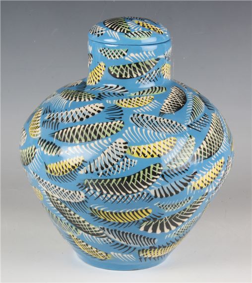 Kitty Shepherd | A Kitty Shepherd studio pottery earthenware jar and ...