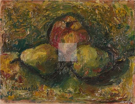Francis Beaudelot | Nature morte aux pommes et aux poires (1951 ...
