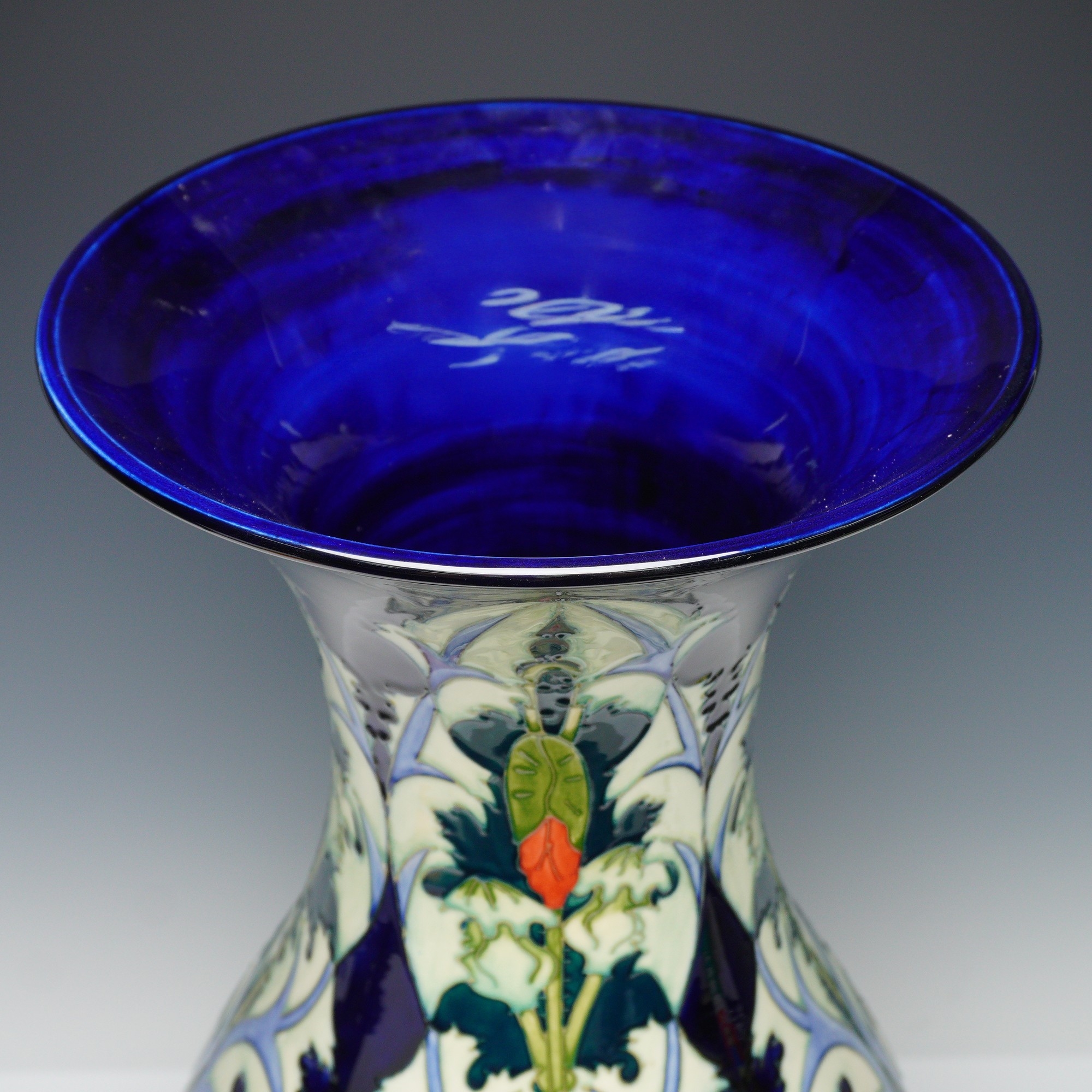 Rachel Bishop | Large Moorcroft Floor Vase, Poppy (1997) | MutualArt