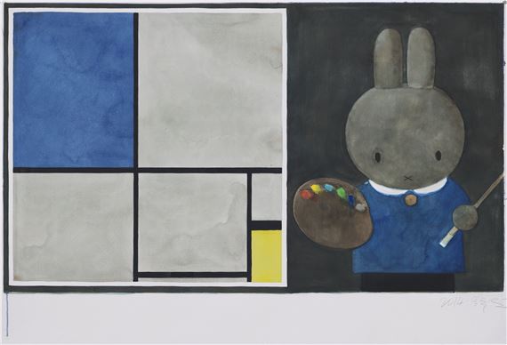 Liu Ye | Miffy and Mondrian (2014) | MutualArt