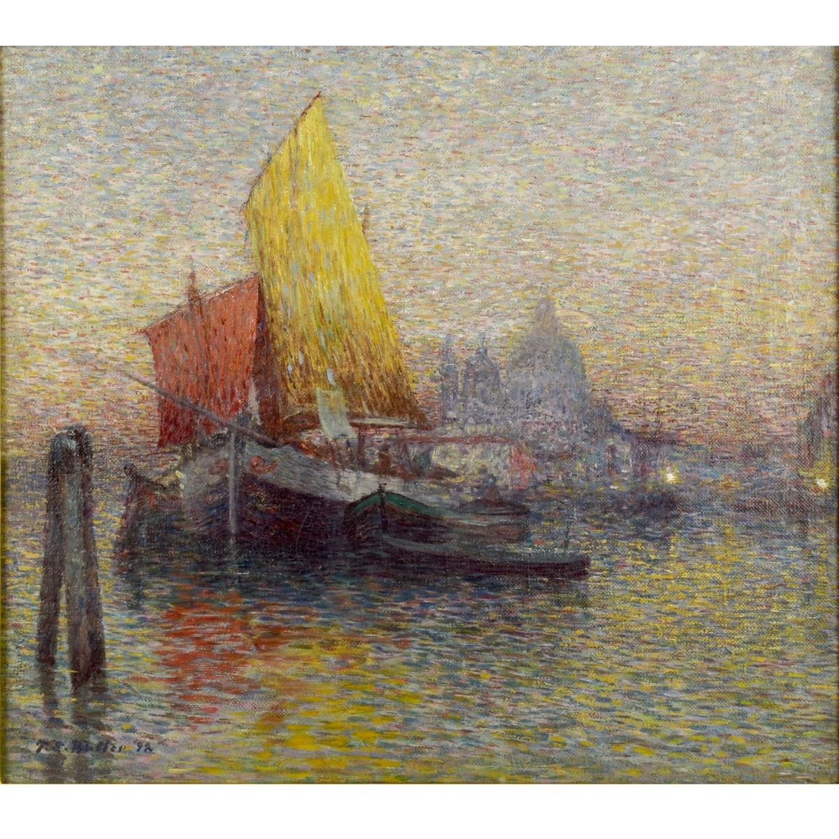 Theodore Earl Butler | Sailboats in Harbor | MutualArt
