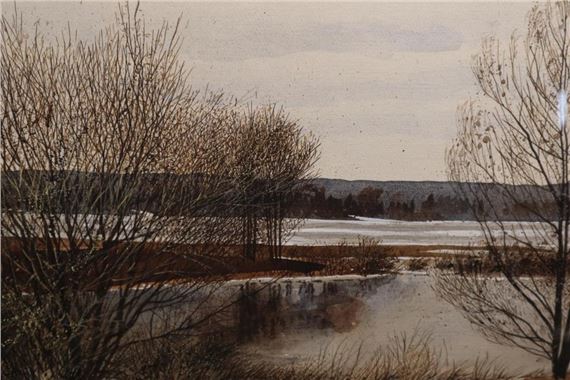 Ken Tolmie | Wonderful large Ken Tolmie watercolour | MutualArt