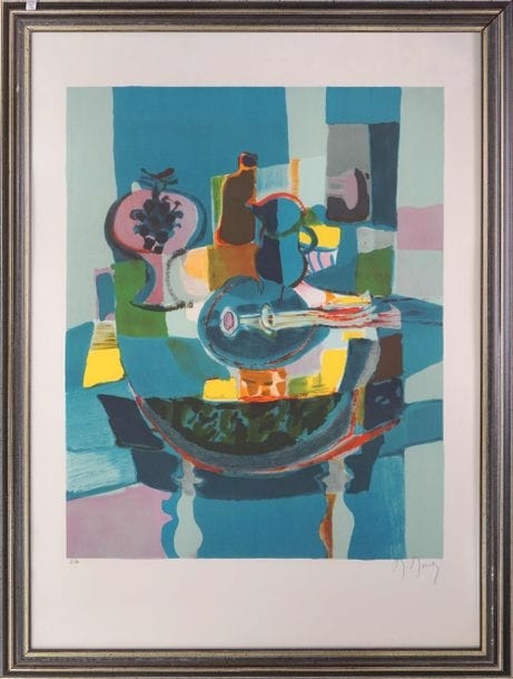 Marcel Mouly | Still life with mandolin | MutualArt