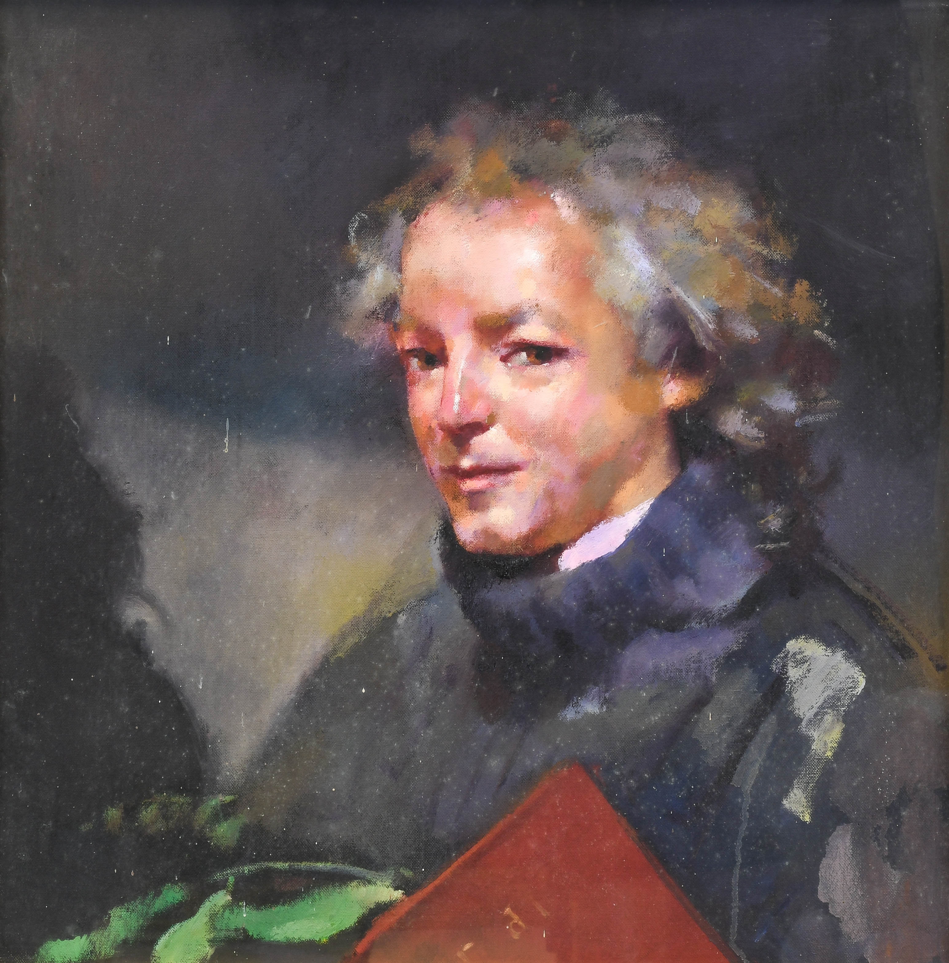Robert Lenkiewicz | Head and shoulders portrait of a gentleman | MutualArt