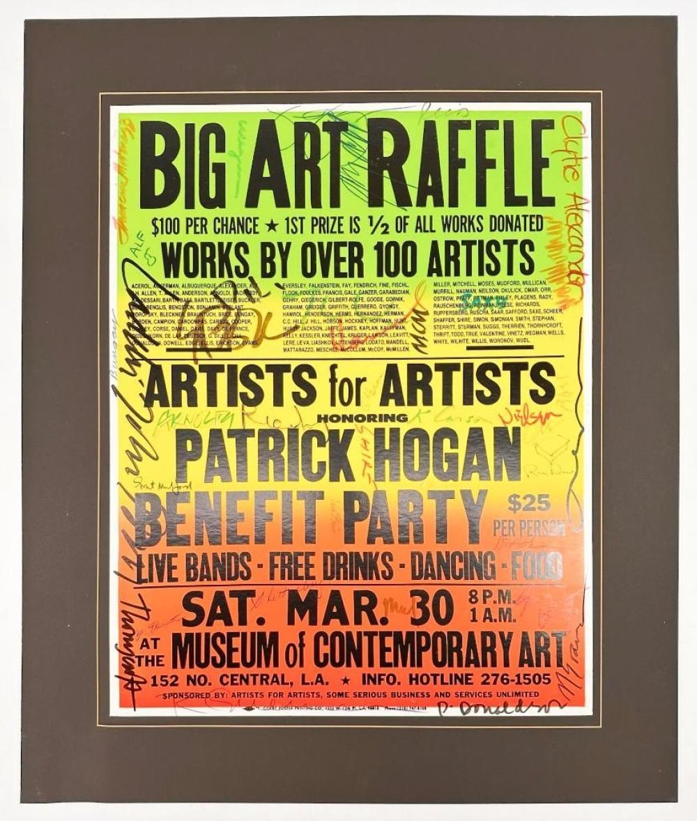 Patrick Hogan | Vintage Colby Printing Fundraiser Poster Artist Signed ...