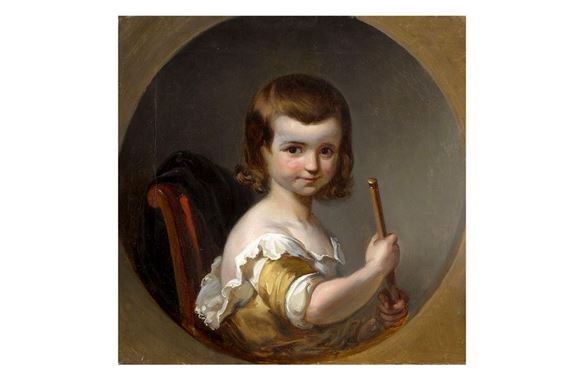 British School, 19th Century | Portrait of a Child (Circa 1820) | MutualArt