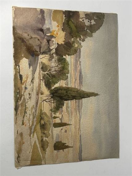 Henri Zuber | Cypress towards Avignon | MutualArt