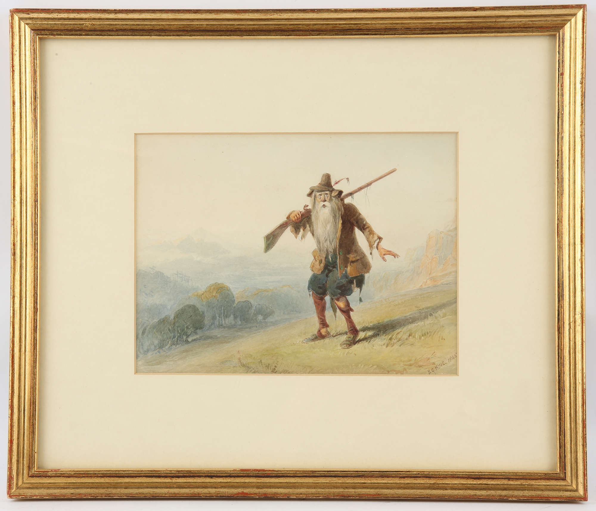 Henry George Hine | Rip Van Winkle coming down from the Catskill ...