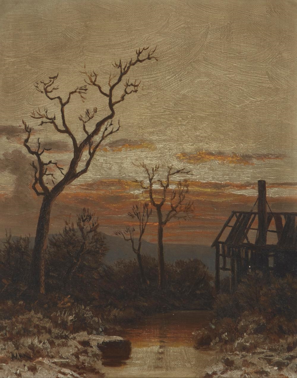 William Lewis Marple | Deserted Mill (1875) | MutualArt