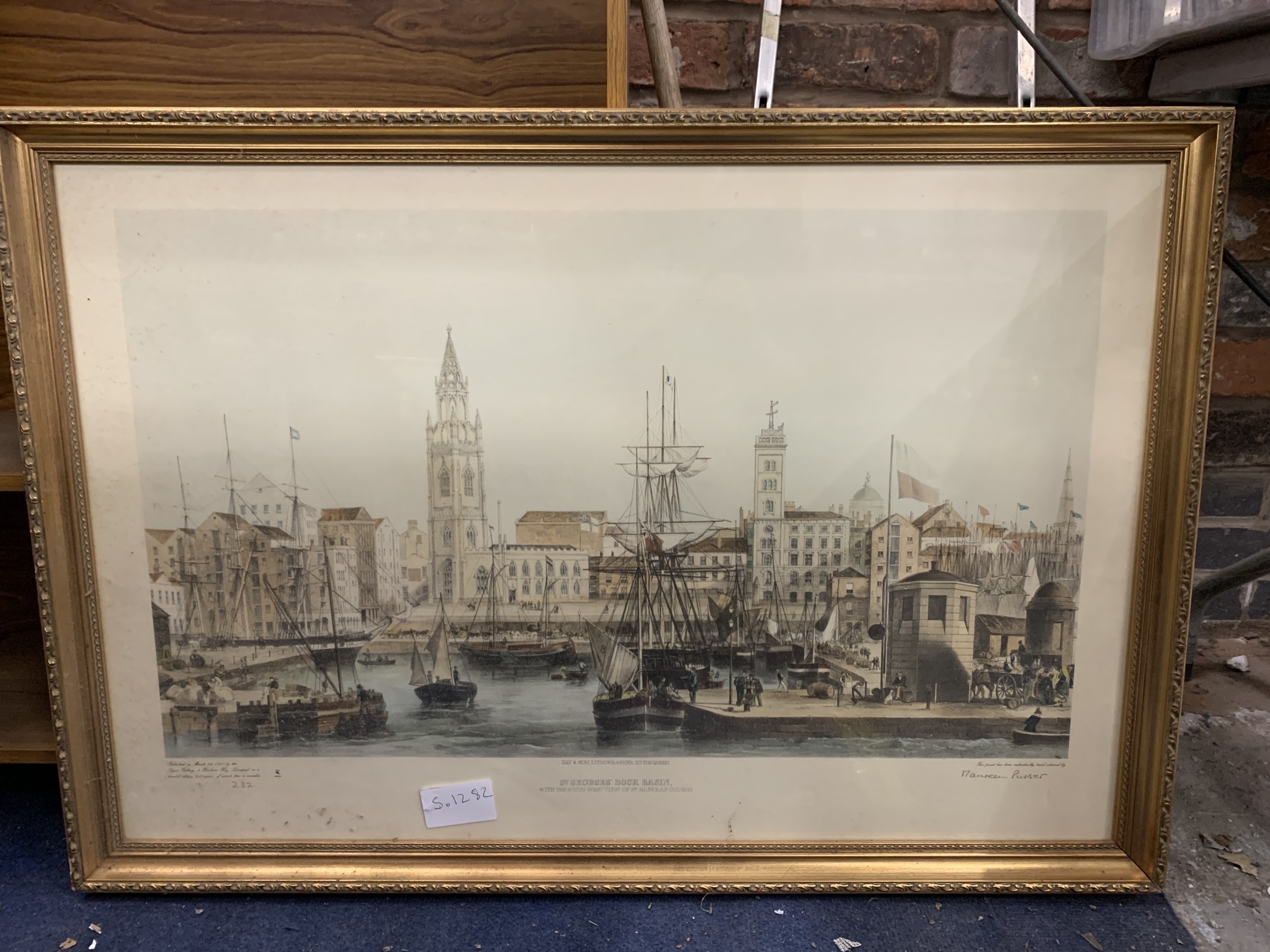 Maureen Purser | ST. GEORGE'S DOCK BASIN WITH THE SOUTH WEST VIEW OF ST ...