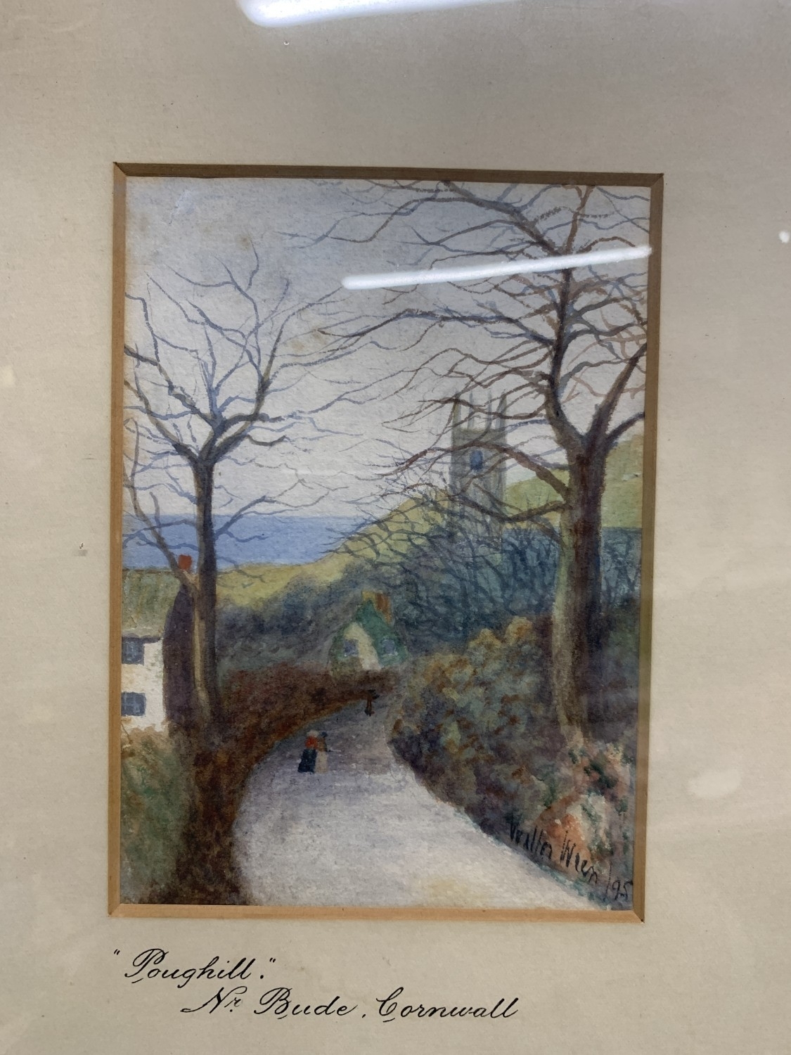 Walter Wren | A FRAMED WALTER WREN WATER COLOUR OF CORNWALL | MutualArt