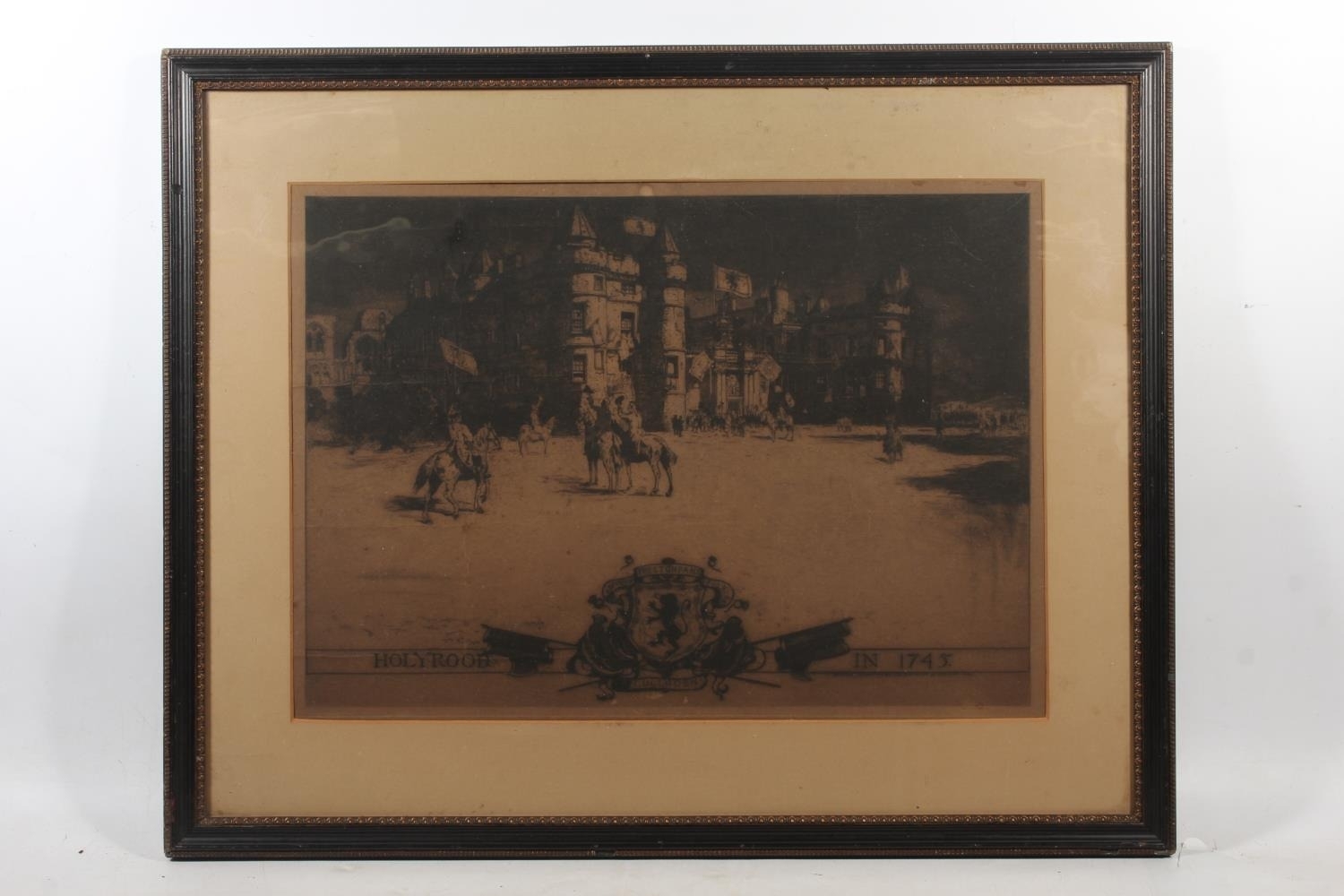 David Young Cameron | Holyrood in 1745, Jacobite interset engraving ...