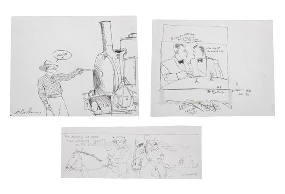 Michael Paraskevas | Three Western Style Comic Strips (1989) | MutualArt