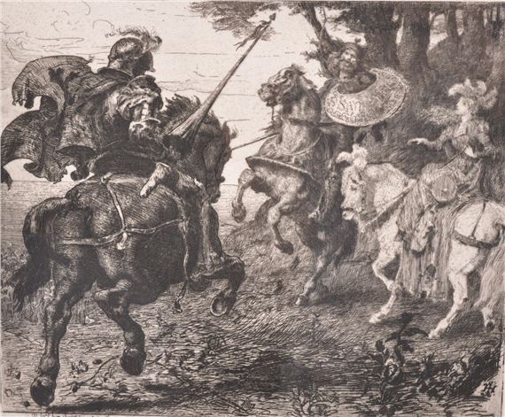 George Percy Jacomb-Hood | Combat of St. George and Sansfoy (1882 ...