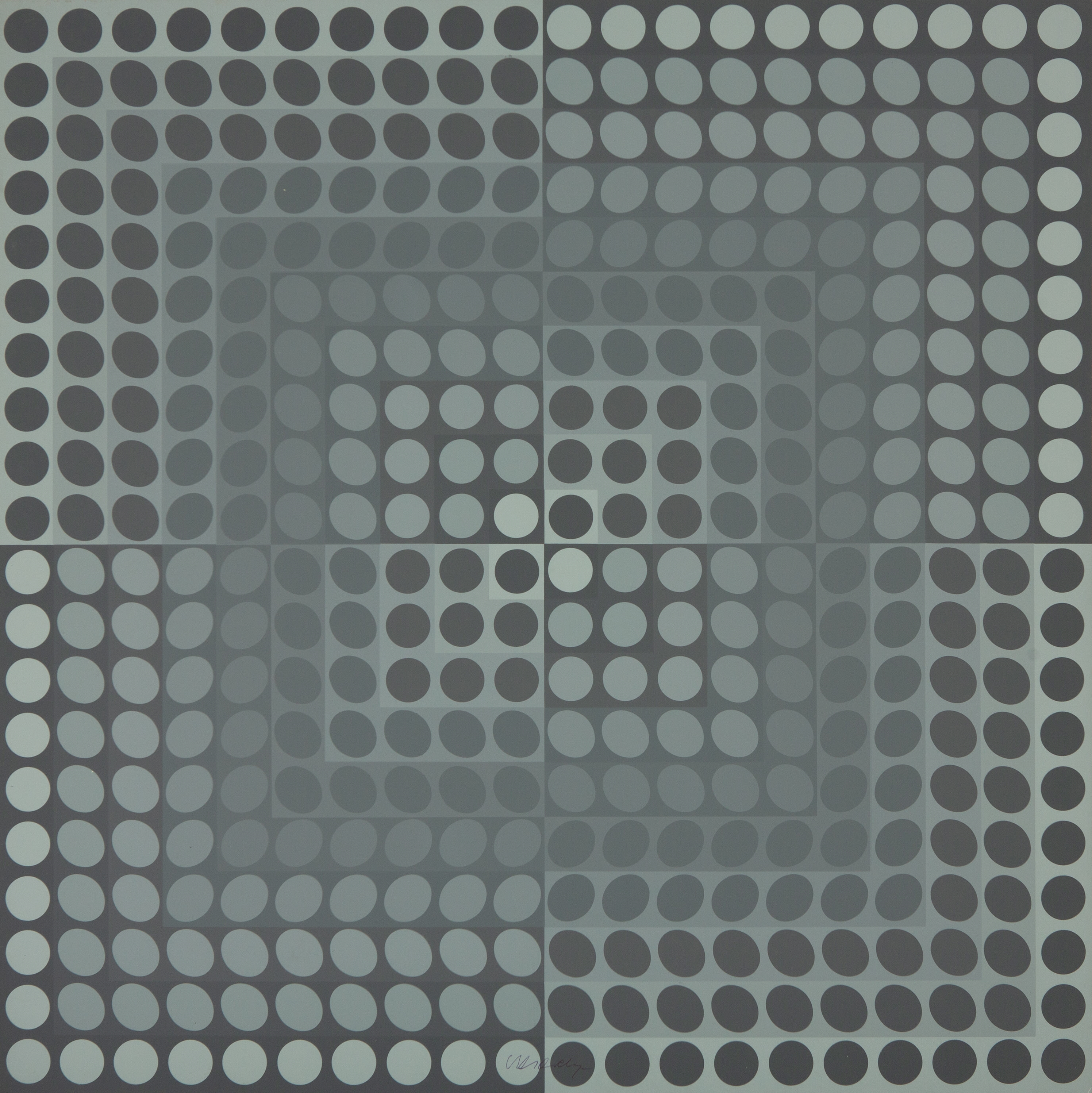 Victor Vasarely | cta 102 (1966) | MutualArt