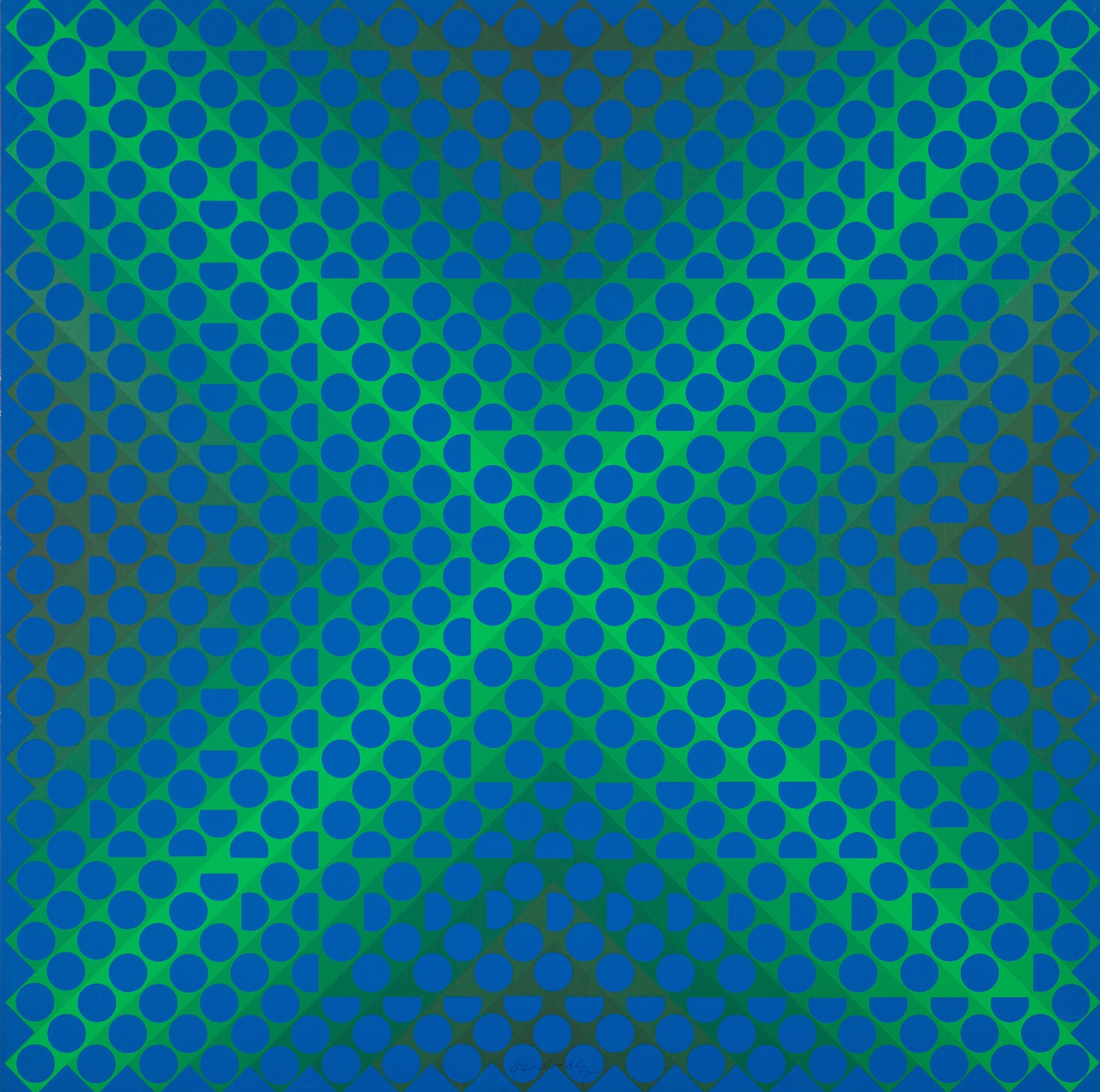 Victor Vasarely | cta 102 (1966) | MutualArt