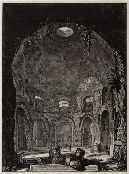 Giovanni Battista Piranesi | Veduta interna del Tempio della Tosse ...