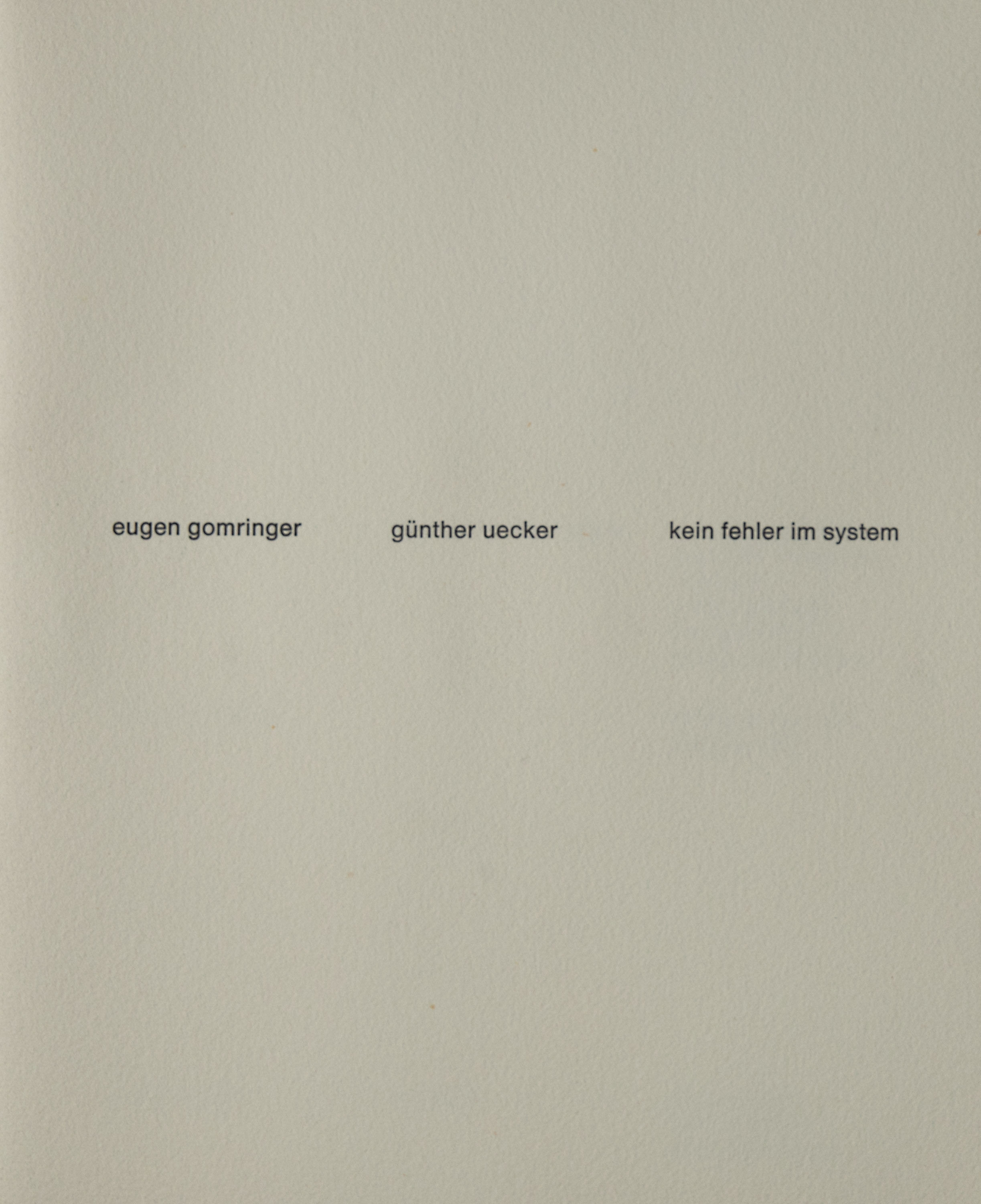 Günther Uecker | Kein Fehler im System (1978) | MutualArt