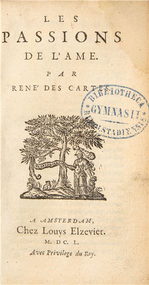 René Descartes | Les passions de l’âme (1650) | MutualArt