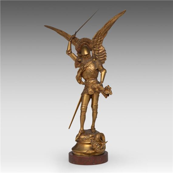 Emmanuel Frémiet | Saint Michael Slaying the Devil (1876) | MutualArt