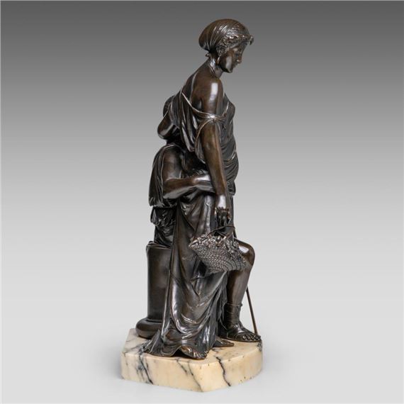 Eugène Blot | shepherd and shepherdess | MutualArt