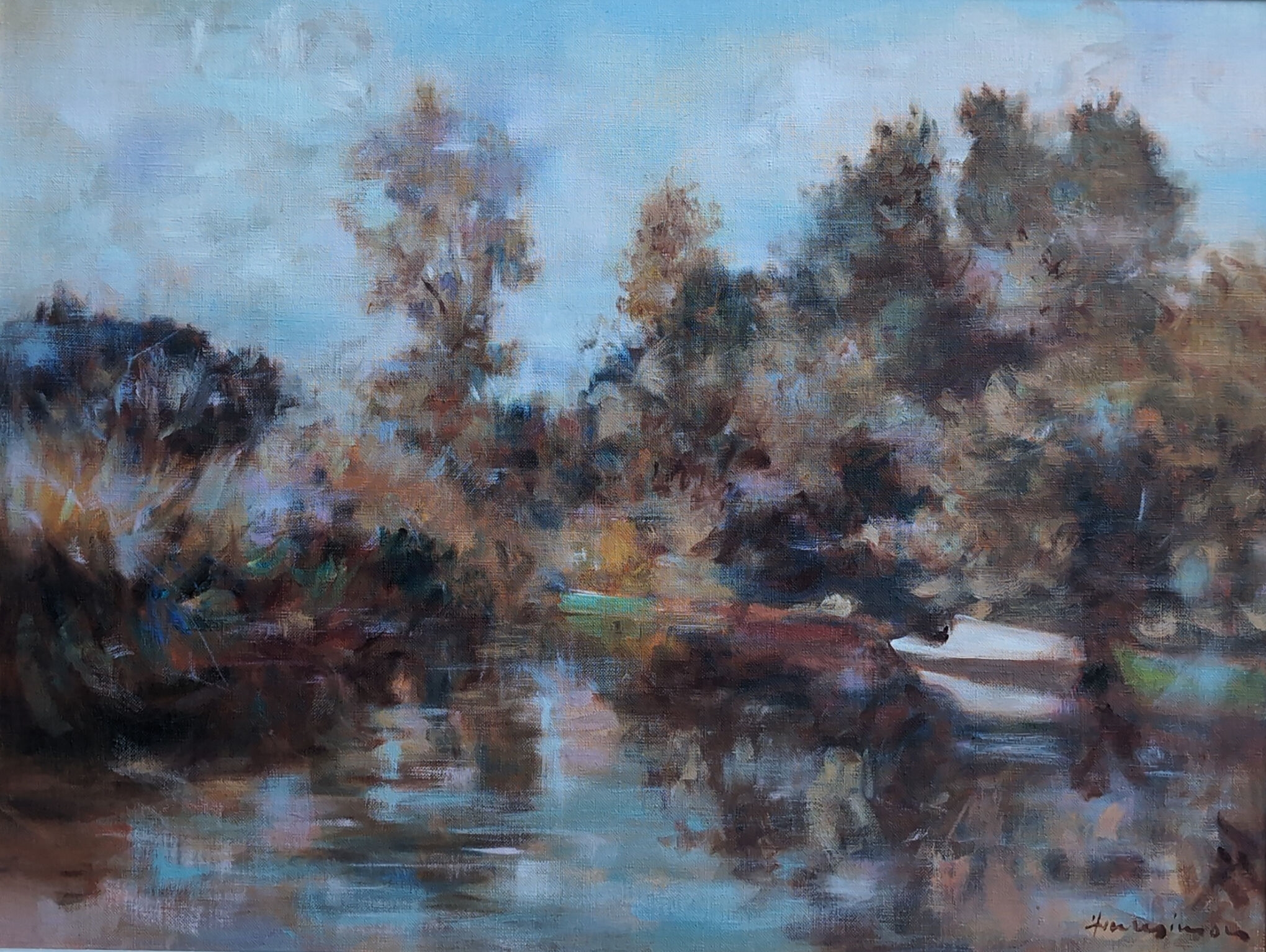 Henri Simon | Paysage de rivière | MutualArt