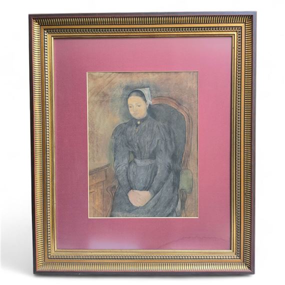 Charles Milcendeau | Portrait de dame assise (1897) | MutualArt