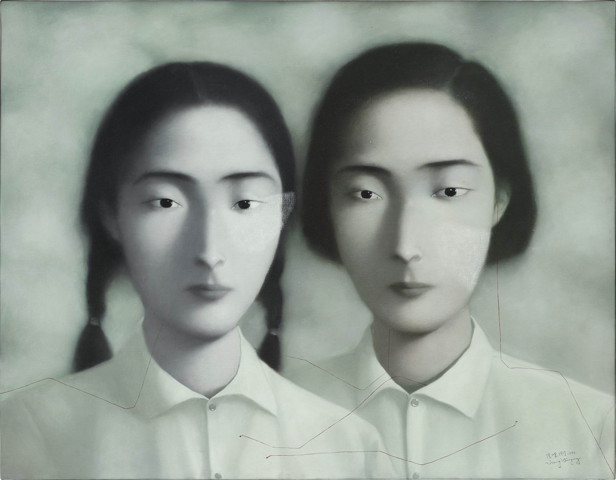 Zhang Xiaogang | Zhang Xiaogang 張曉剛 | Bloodline - Big Family No. 7 ...