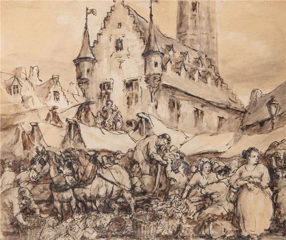 Alfred Ost | the annual fair of Malines | MutualArt