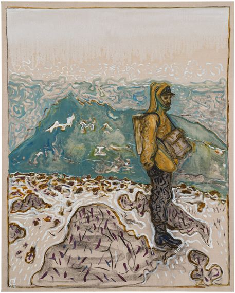 Billy Childish | The Artist on His Way to Work (2015) | MutualArt