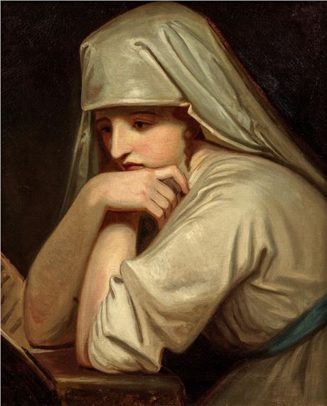 George Romney | Emma Hamilton as a nun | MutualArt