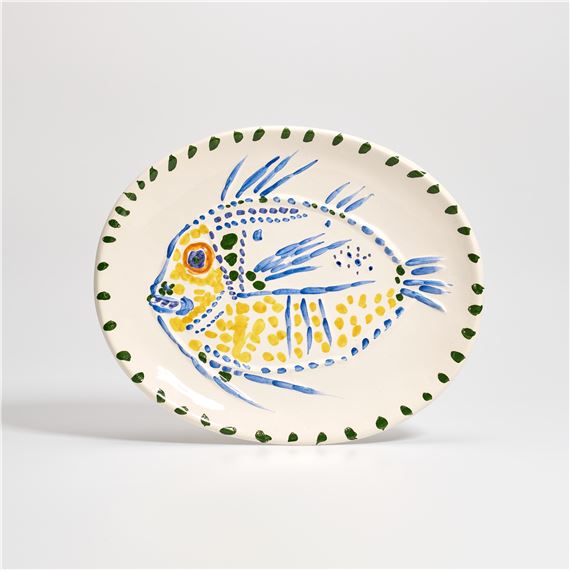 Pablo Picasso | Poisson fond blanc (White Ground Fish) (A.R. 168 (1952 ...
