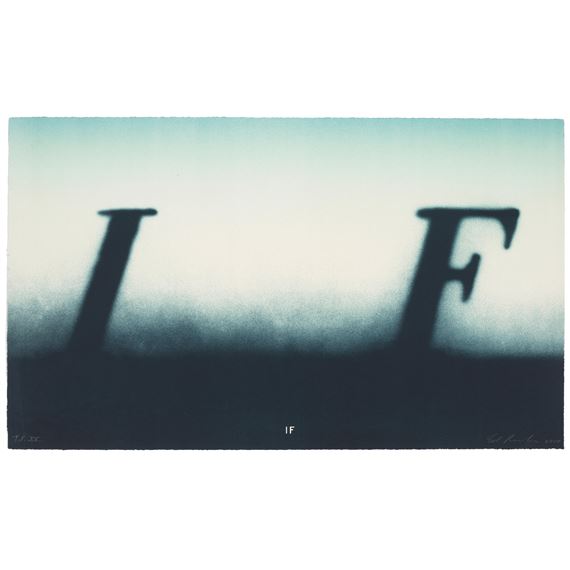Ed Ruscha | IF (2000) | MutualArt