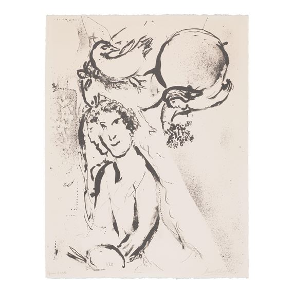 Marc Chagall | White Self-Portrait (1957) | MutualArt