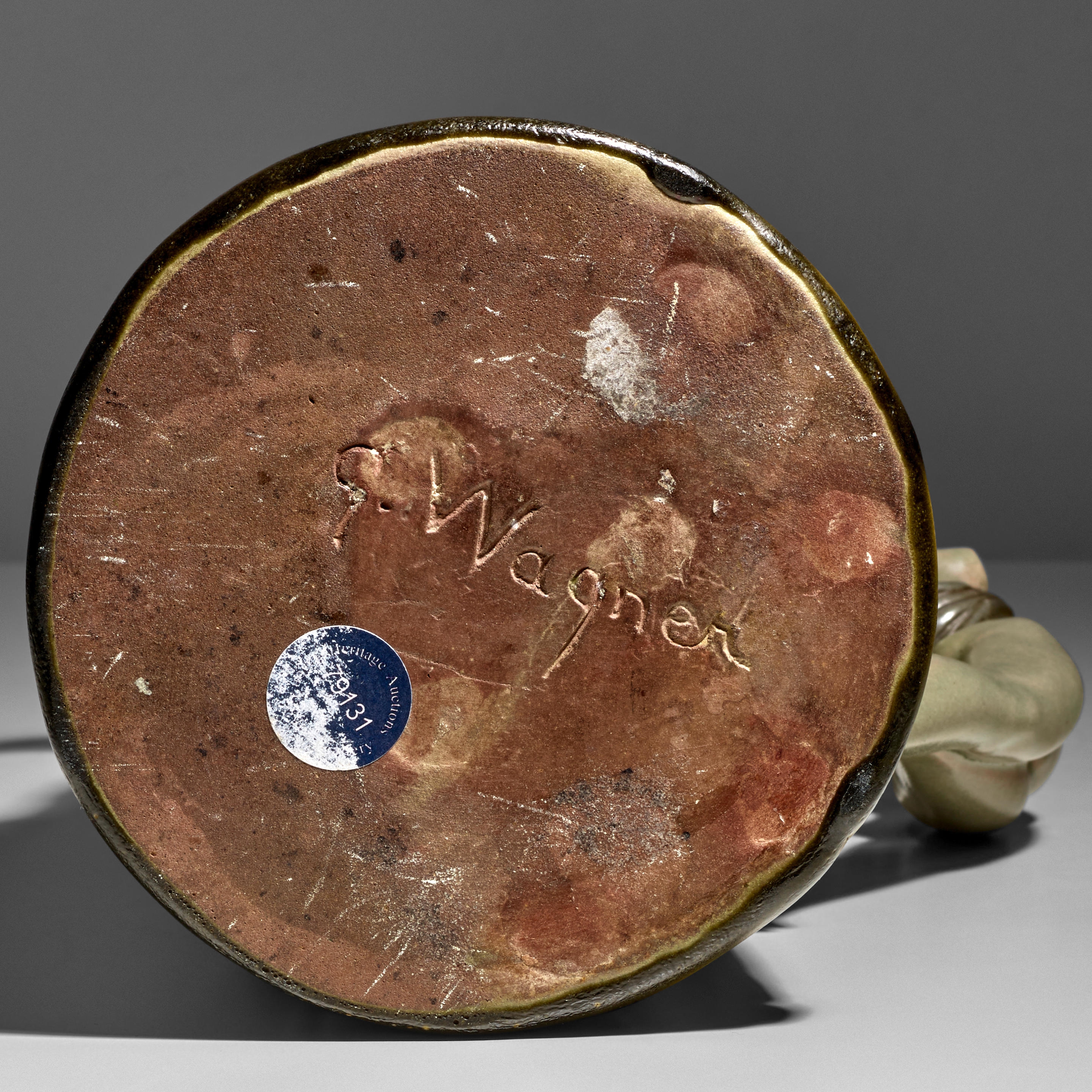 Géo Wagner | Dandelion' Pitcher circa 1895 glazed stoneware, pewter ...