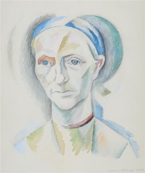William Scharf | Portrait of Hanne Ingemann (1920) | MutualArt