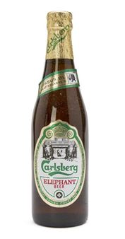 Robert Jacobsen | Carlsberg Elephant beer with engraved composition ...