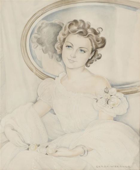 Gerda Wegener | Portrait of Mette Travis (1939) | MutualArt