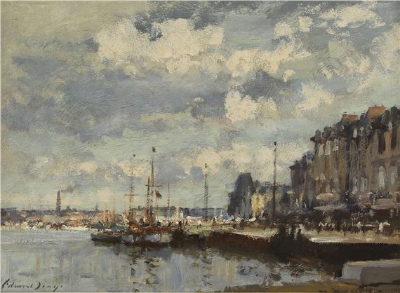 Edward Brian Seago | Harbour Scene, Dieppe | MutualArt