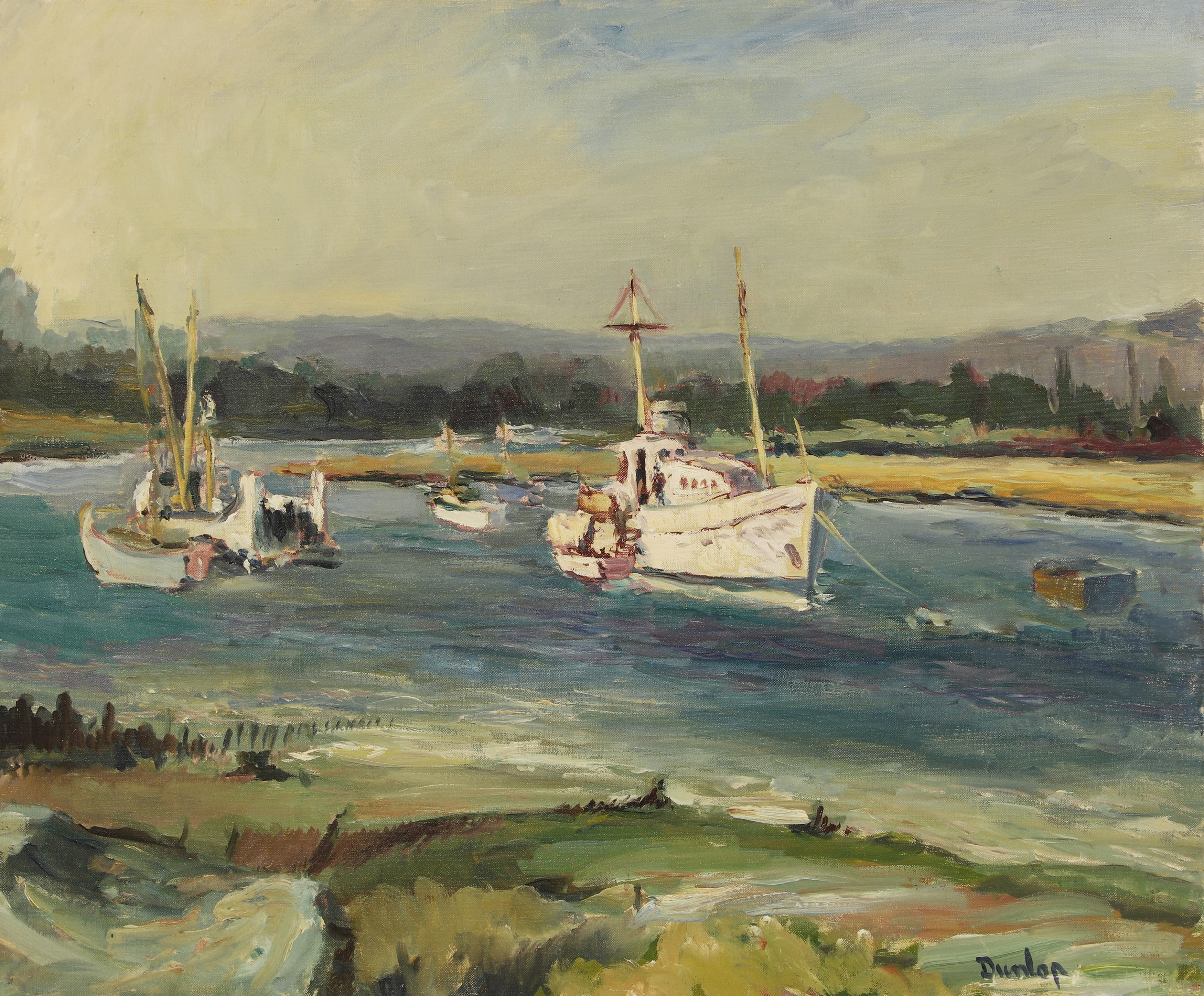 Ronald Ossory Dunlop | Boats at West Mersea | MutualArt