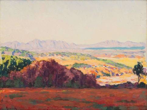 Edward Roworth | Landscape with Mountains in the Distance | MutualArt