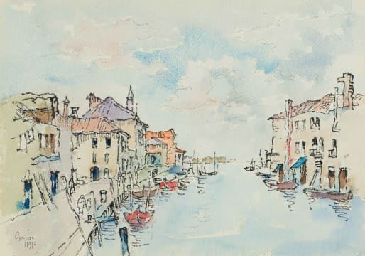 Gregoire Johannes Boonzaier | Venetian Canal (1972) | MutualArt