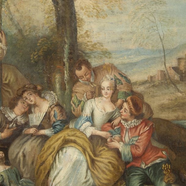 Jean-Antoine Watteau | The swing (18th Century) | MutualArt