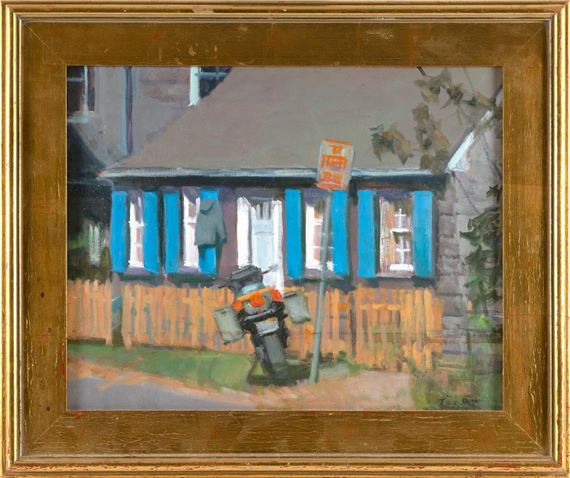 Terry Dunn | House with blue shutters | MutualArt