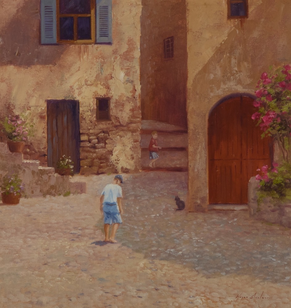 Wayne Sinclair | Courtyard - Provence | MutualArt