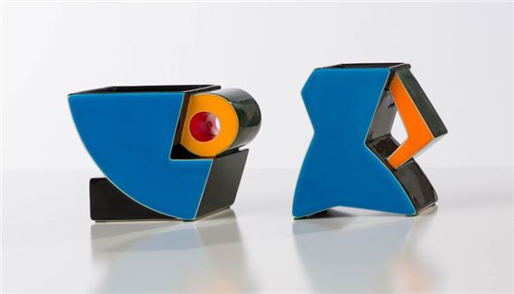 Fred Stodder | 2) Blue and Orange Mugs | MutualArt