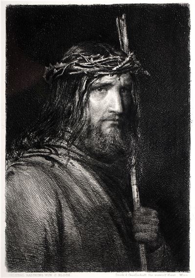 Carl Bloch | Christ with a Crown of Thorns | MutualArt