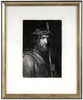 Carl Bloch | Christ with a Crown of Thorns | MutualArt