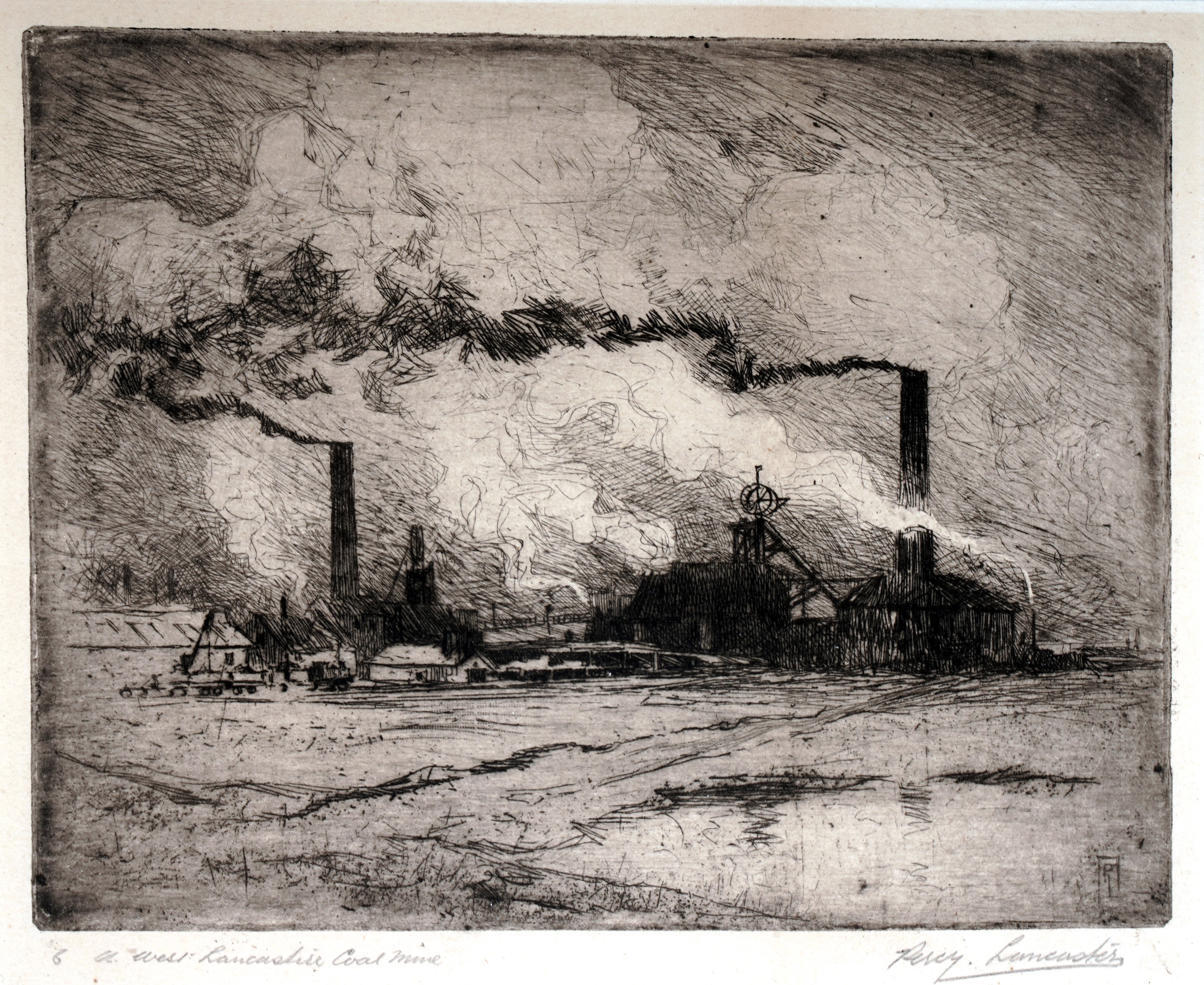 Percy Lancaster | A West Lancashire Coal Mine | MutualArt