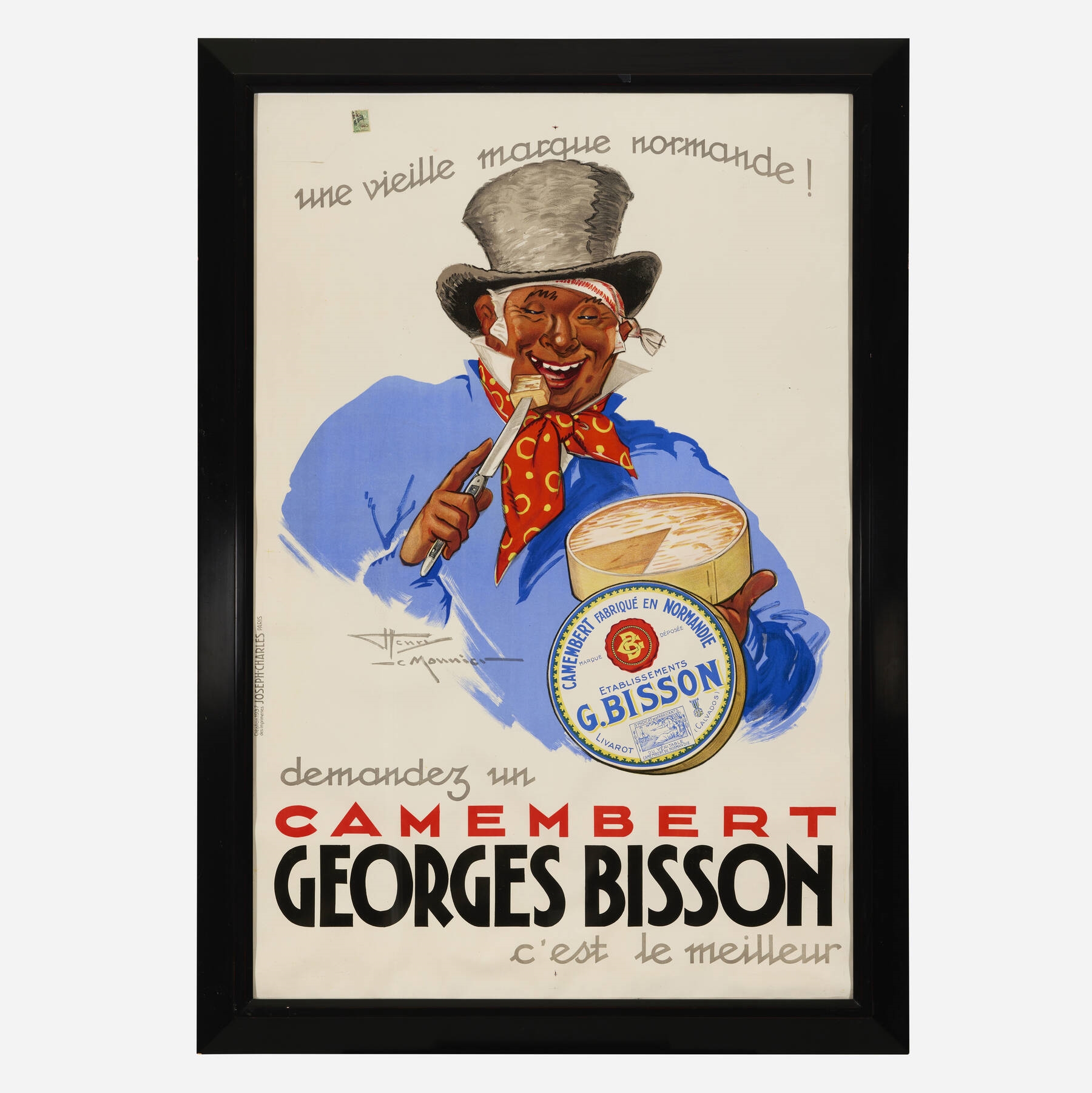 Henry Le Monnier | Camembert / George Bisson vintage poster (1937 ...